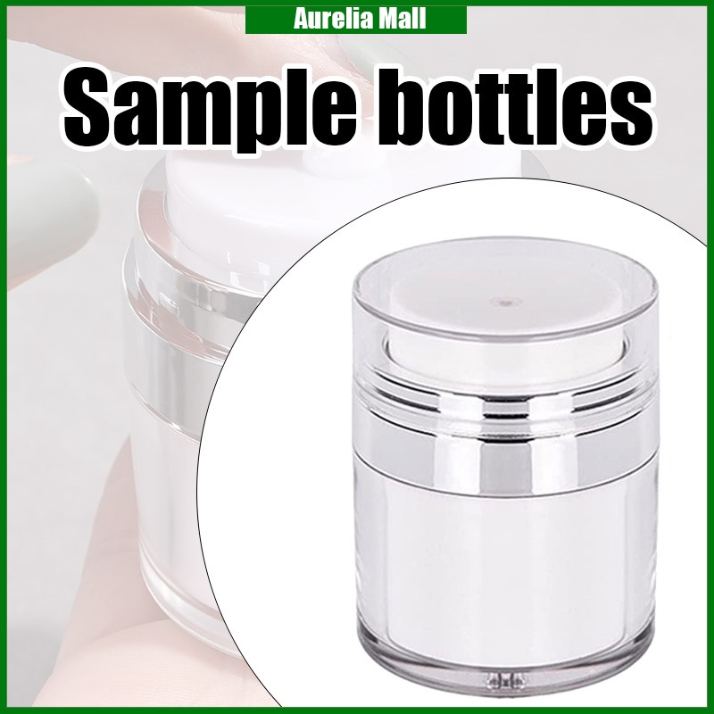 White Air Pump Tank Split Bottle Container Vacuu Bottle For Travel And ...