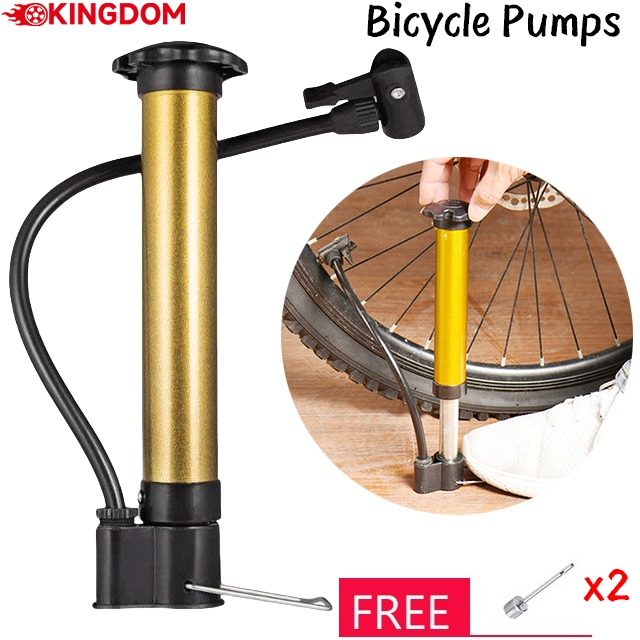 KINGDOM Bicycle Pumps Air Ball Pump Inflator With Needle Adapter ...