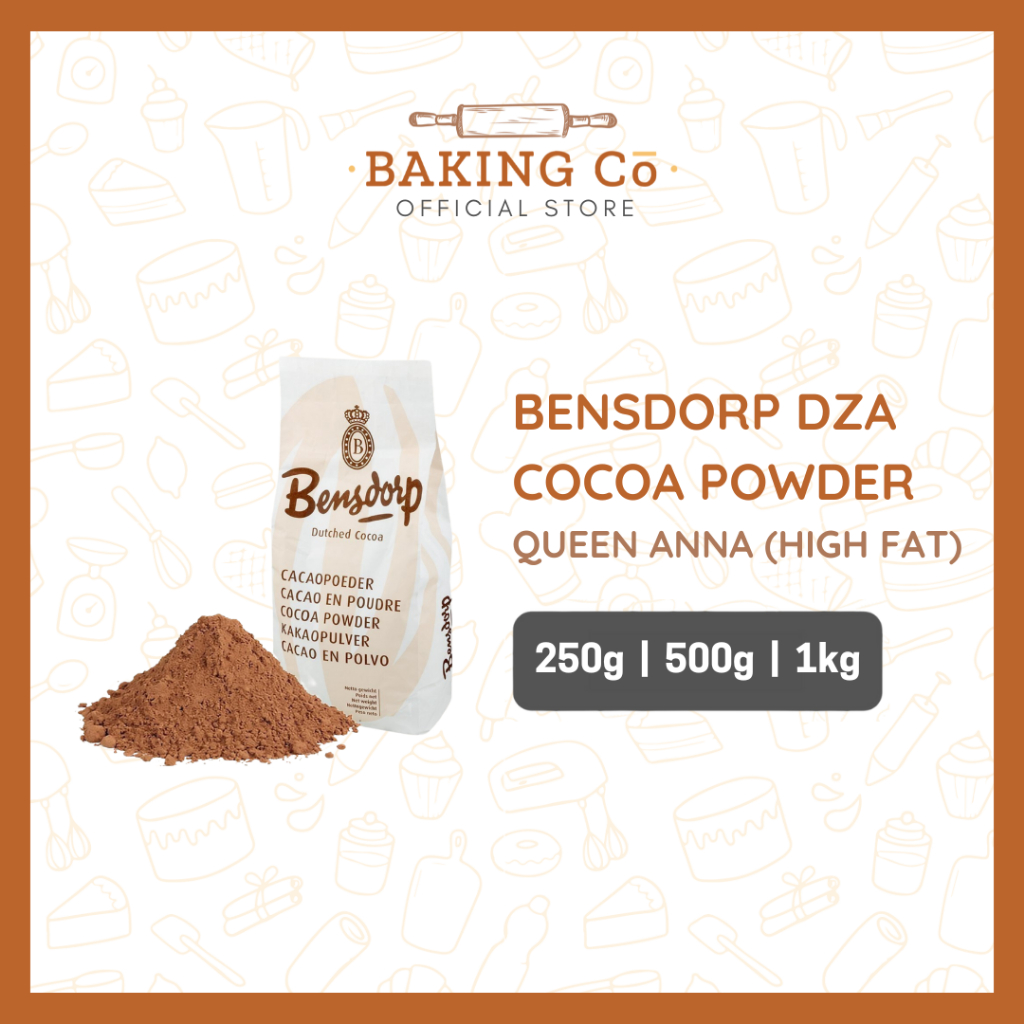 Bensdorp 22/24 DZA Cocoa Powder, Queen Anna (High Fat) - 250g | 500g ...