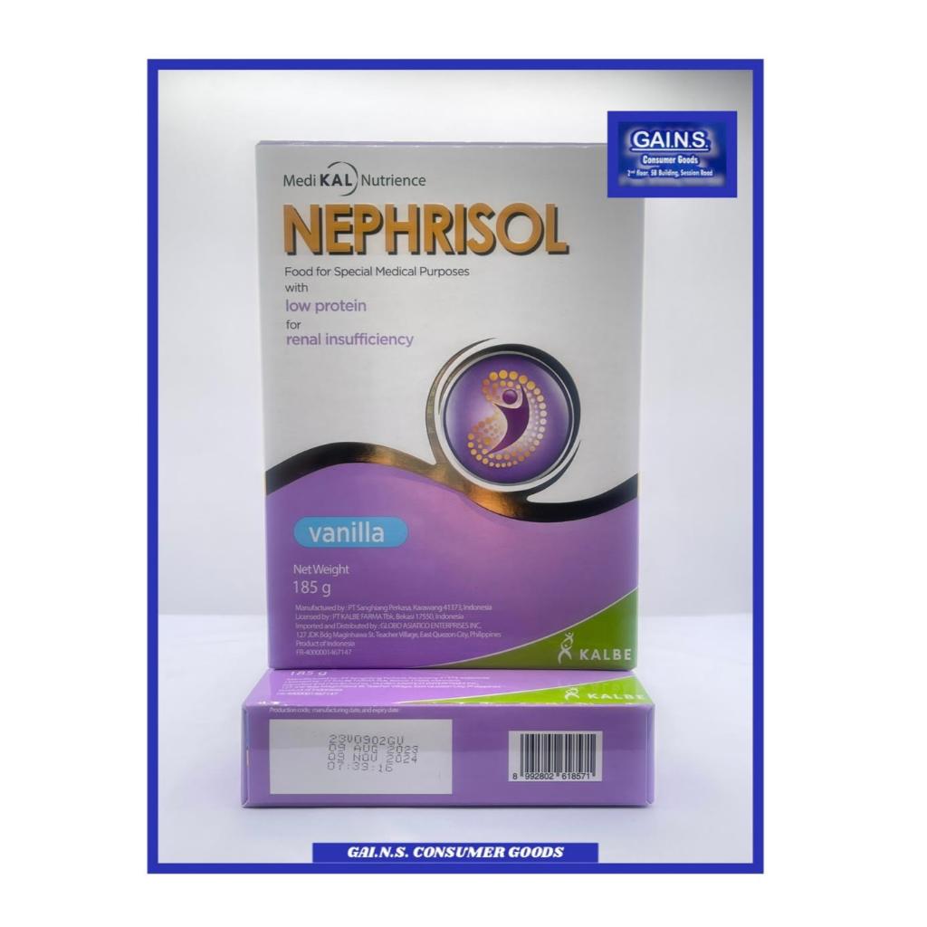 NEPHRISOL with LOW Protein 185gm Vanila flavor expiration Jan2025 ...