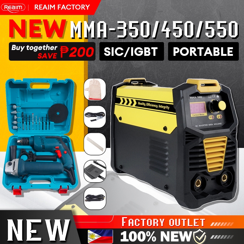 REAIM Welding Machine Portable MMA IGBT/SIC Inverter 2024New MMA-350 ...