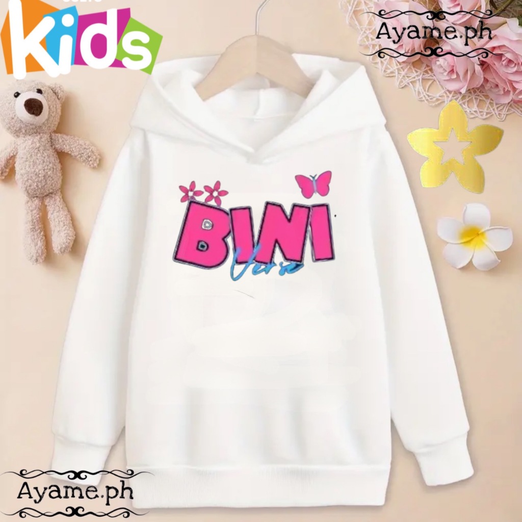 BINI verse hoodie jacket for kids unisex blooms aedthetics | Shopee ...