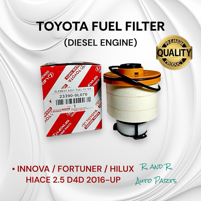 FUEL FILTER FOR NEW TOYOTA INNOVA / FORTUNER / HILUX 2016-UP / HIACE 2. ...