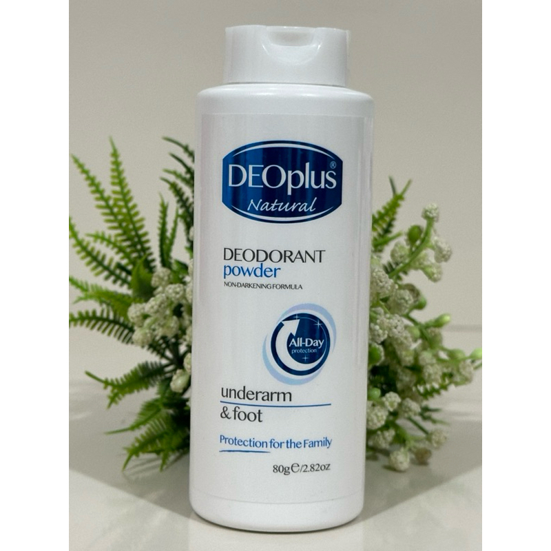 DEOPLUS Natural Deodorant Powder 80g / 40g | Shopee Philippines