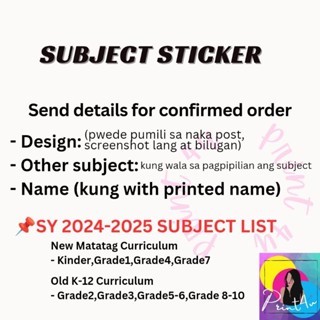 Subject Label sticker - Hello Kitty and friends (kuromi,Melody ...