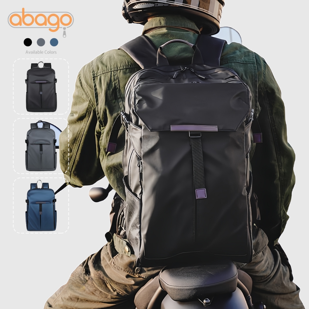 ABAGO Fashion Motorcycle Riding Backpack For men Multifuntional Stretch ...