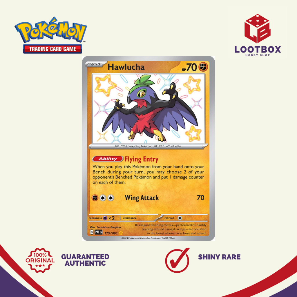 Pokemon Card Game: Hawlucha (Rare) - Paldean Fates | Shopee Philippines