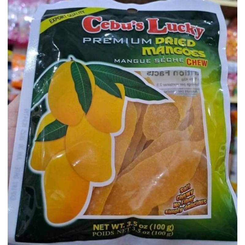 Cebu Lucky Premium Dried Mangoes-Chew(wholesale 100g-15packs,30packs ...