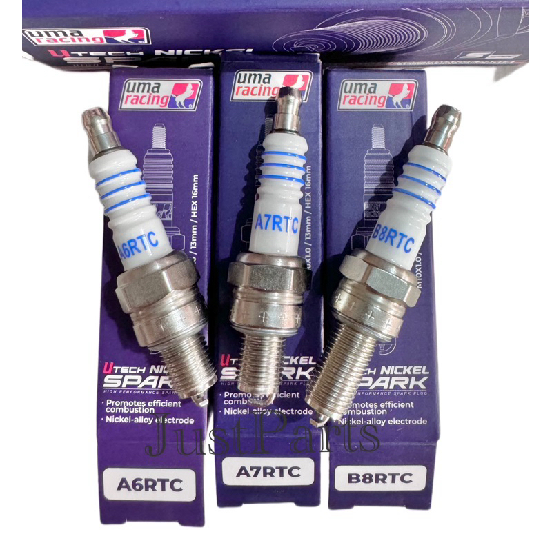 UMA SPARK PLUG NICKEL ALLOY A6RTC / A7RTC (SHORT), B8RTC (LONG ...