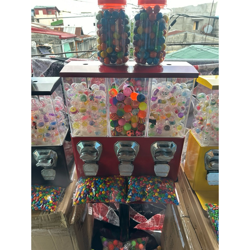 BAGSIK BITES - TRIPLE-HEAD CANDY & TOY VENDO MACHINE (BUSINESS PACKAGE ...