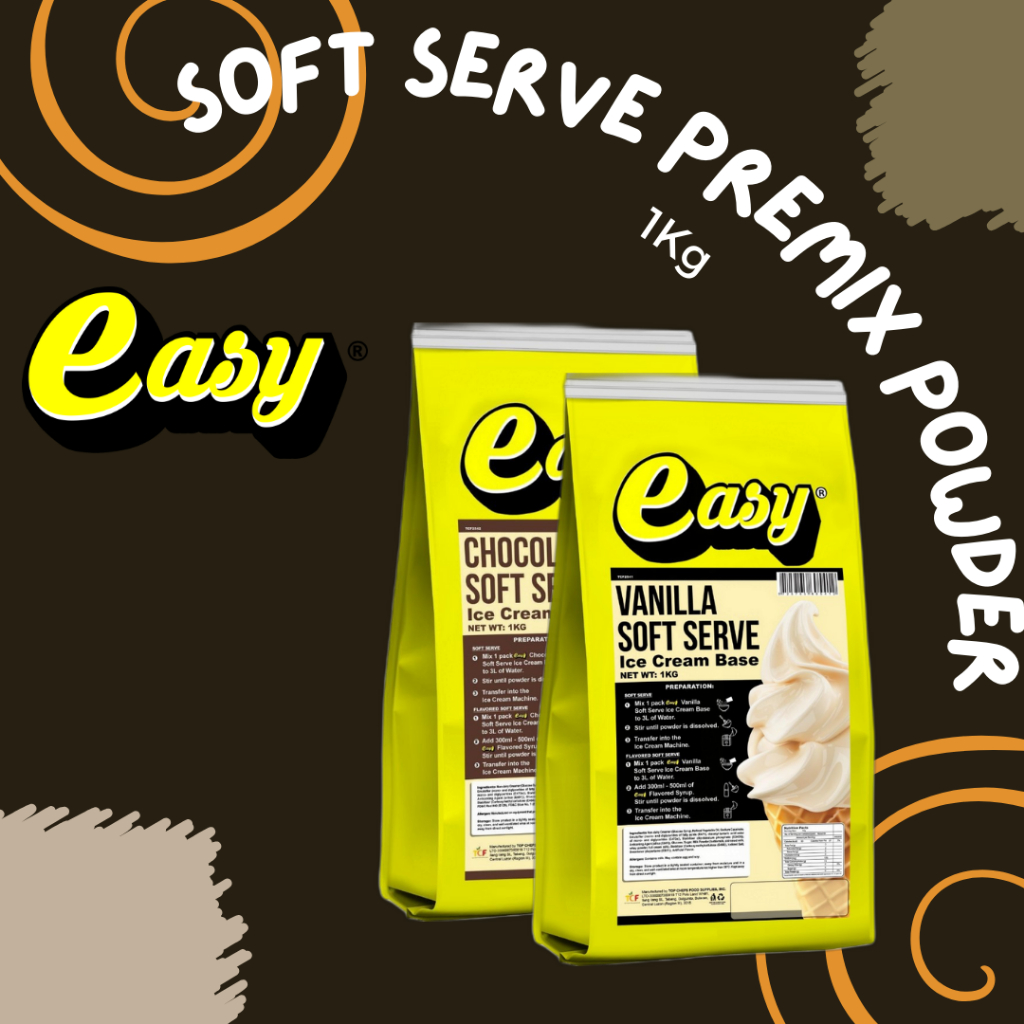 EASY BRAND SOFT SERVE ICE CREAM POWDER BASE 1KG | Shopee Philippines