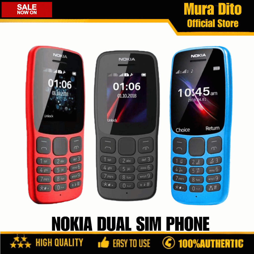 Nokia Keypad Dual SIM - Basic Nokia Keypad Phone, Dual SIM Open Line ...