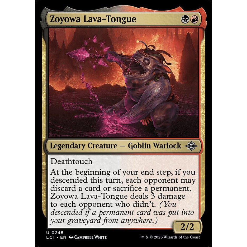 Zoyowa Lava-Tongue - The Lost Caverns of Ixalan (LCI) card | Shopee ...
