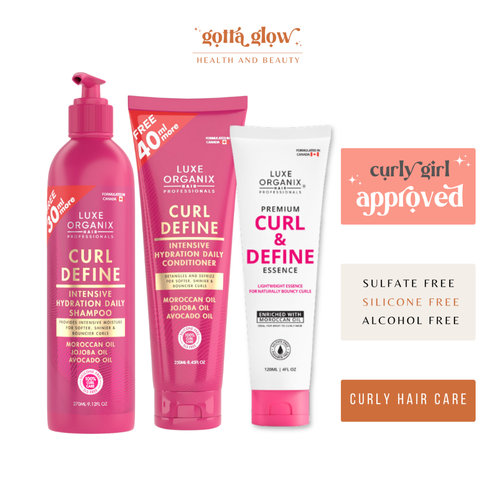 Luxe Organix Premium Keratin Curl & Define Curling Essence Shampoo ...
