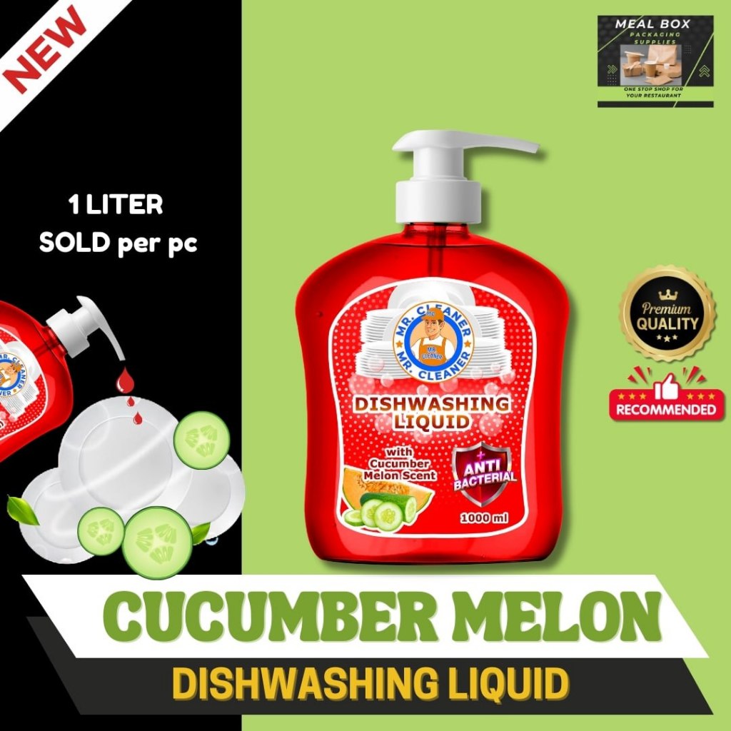 Mr. Cleaner CUCUMBER MELON Dishwashing Liquid 1L (Pump) | Shopee Philippines
