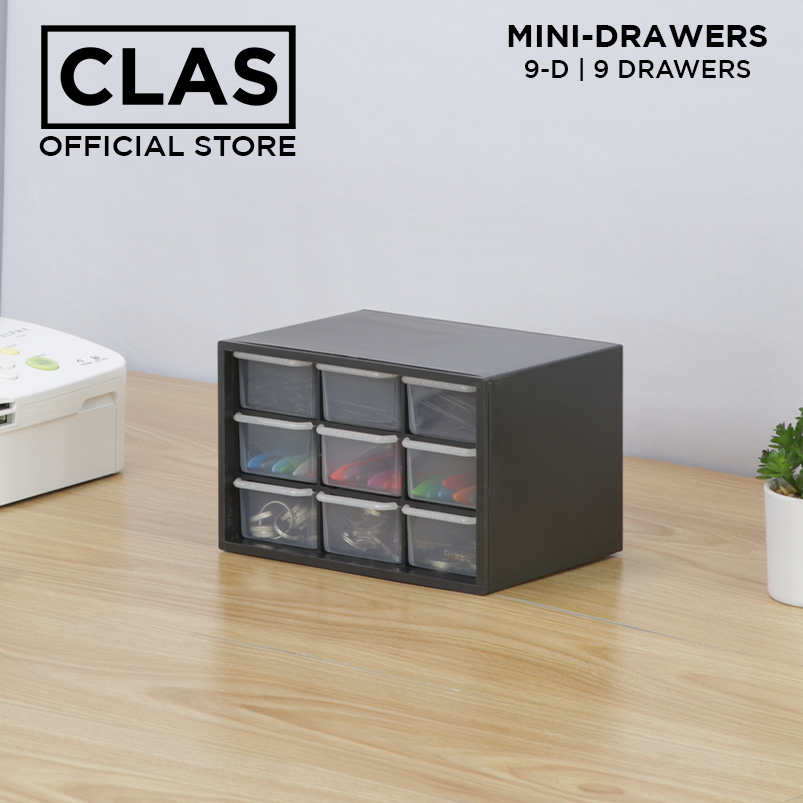 CLAS Mini Drawers 9D | Multi-layer Best for clips, medicine, beads Desk ...