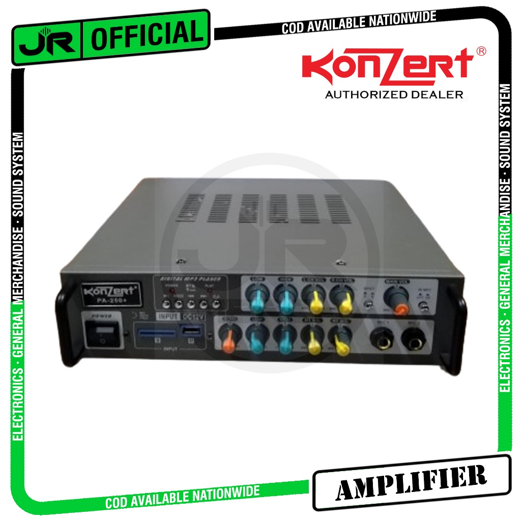 [JRM] Konzert (PA-250+) 250w. x 2 AC/DC 2CH Public Address P.A ...
