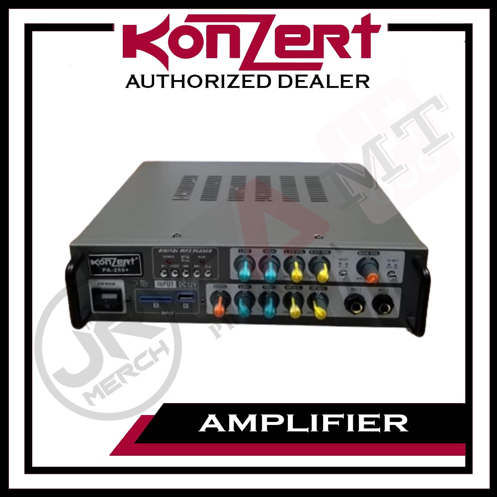 Konzert (PA-250+) 250w. x 2 AC/DC 2CH Public Address P.A. Amplifier w ...