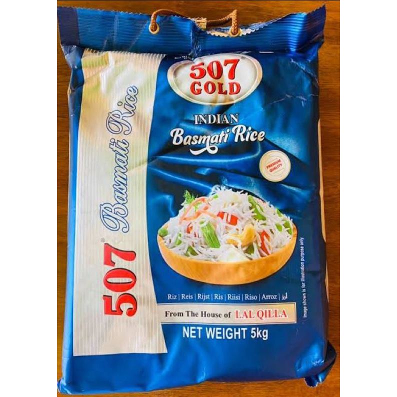 507 Gold Indian Basmati Rice is long rice (5Kg) | Shopee Philippines