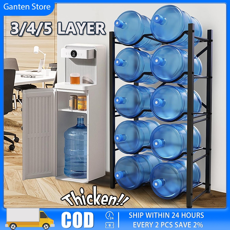 3/4/5 Layer Mineral Water Dispenser Rack Stand Heavy Duty Water ...