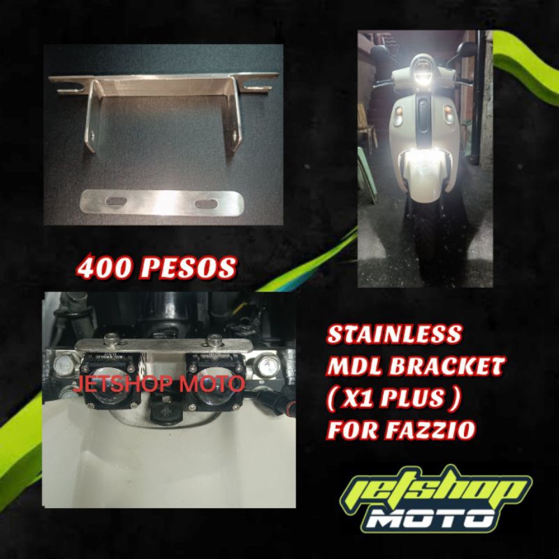 STAINLESS MDL BRACKET FOR X1 PLUS ( FAZZIO ) | Shopee Philippines