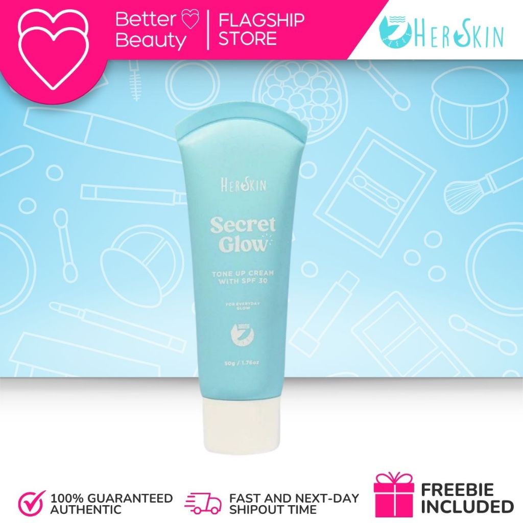 HerSkin Secret Glow Tone Up Cream with SPF30 (50G) Tinted Sunscreen ...