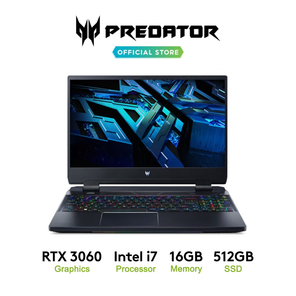 Acer Predator Helios 300 PH315-55-76D8 15.6" QHD Intel i7 16GB 512GB ...