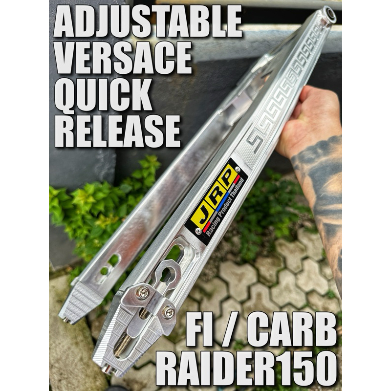 RAIDER150 CARB/FI JRP VERSACE/CNC LIGHTEN SWING ARM PLUS+2 | Shopee ...