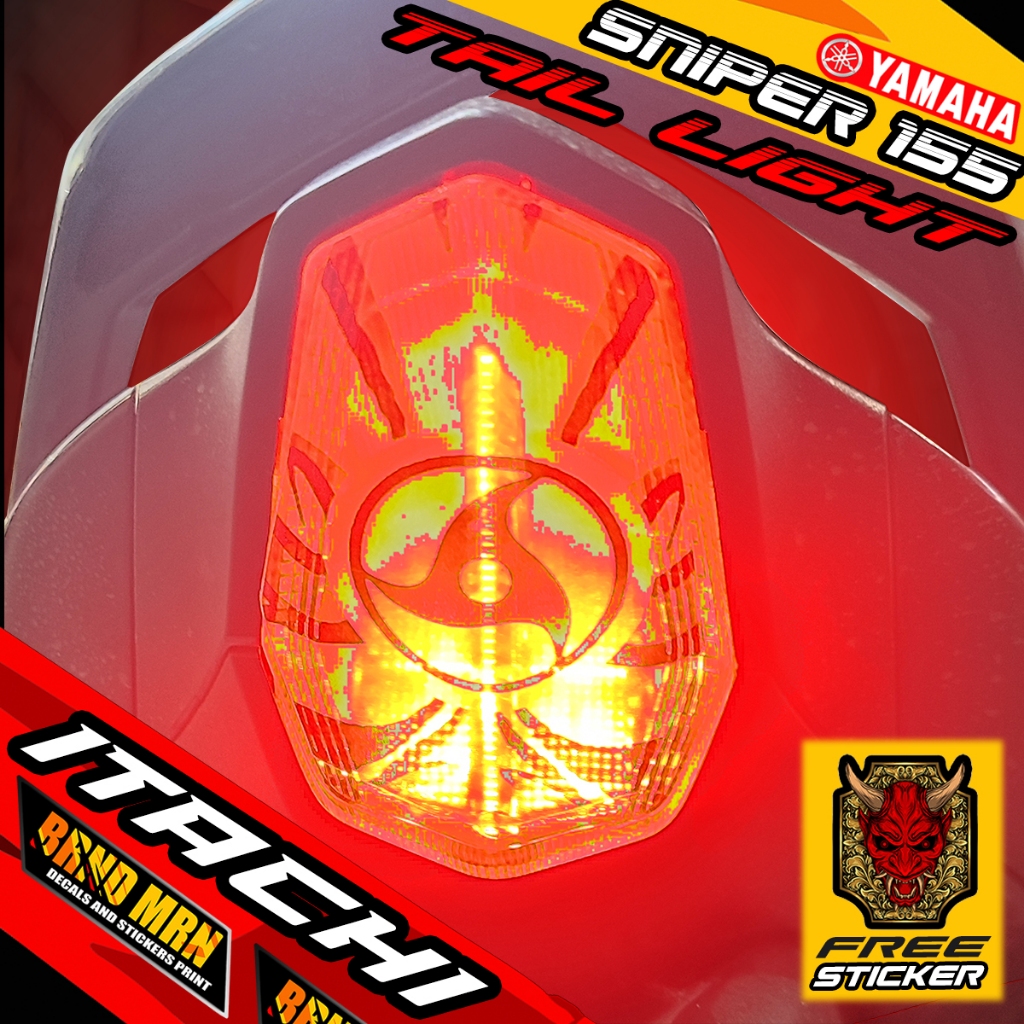 YAMAHA SNIPER 155 TAILLIGHT SHARINGAN DECAL STICKER TINT | Shopee ...