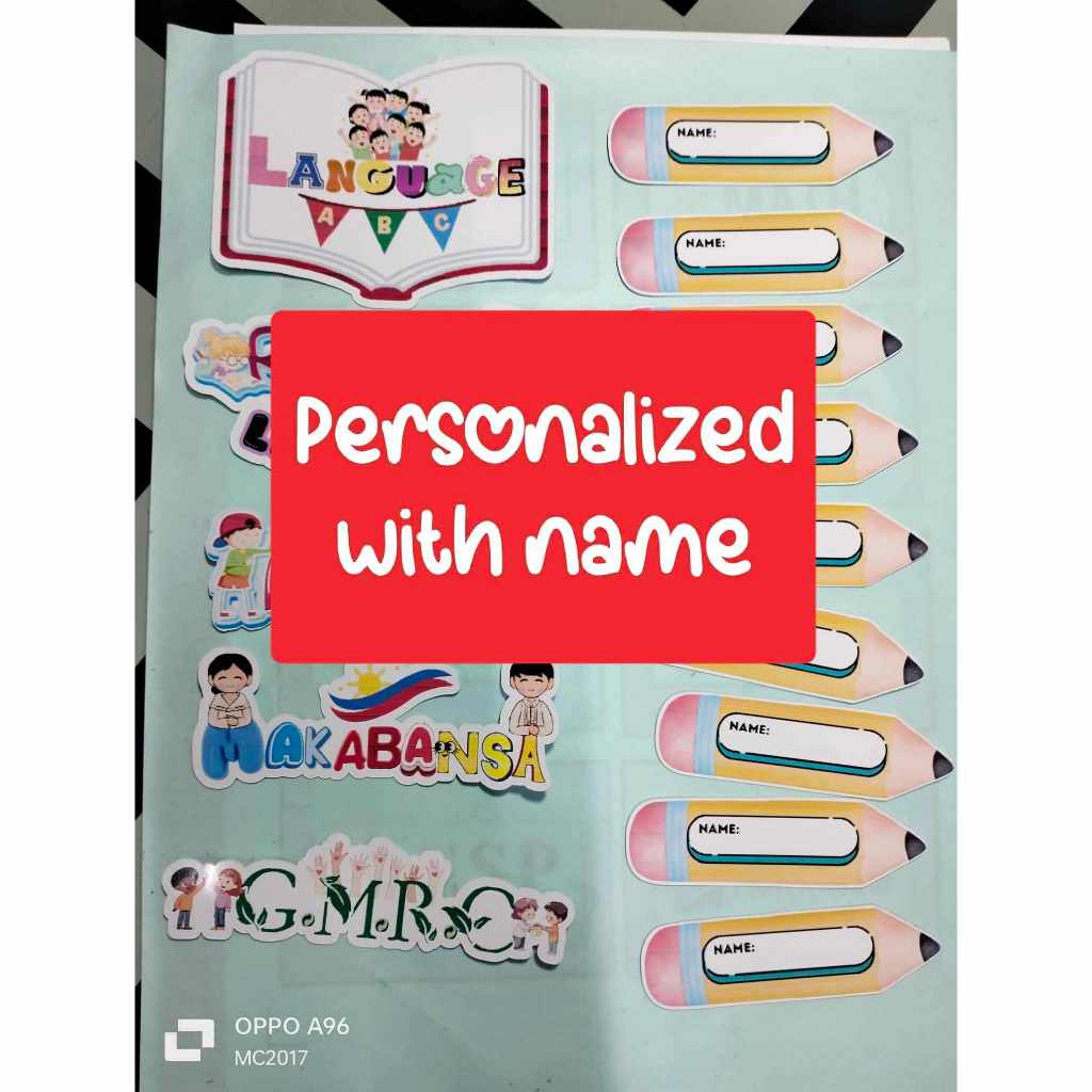 Subject Label Sticker Grade 1 grade 2, Grade 3, Grade 4, Grade 5, Grade ...
