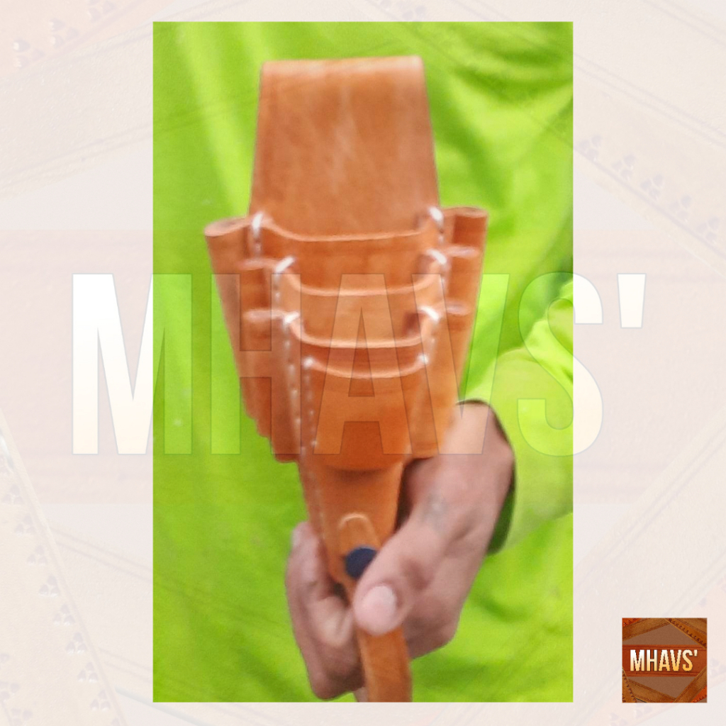 (MHAVS LEATHER WORKS) Bag Pure Leather Electrician Holster with ...