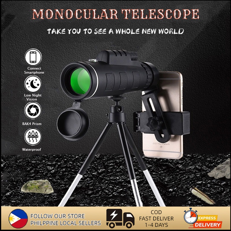 Monocular Telescope HD Night Vision Long Range Super Zoom Telescopes ...