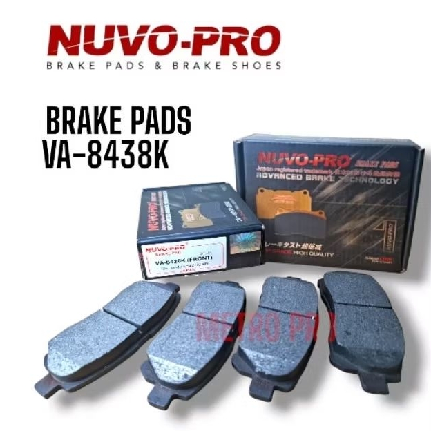 Nuvo Pro Brake Pad VA-8438K ( Front ) Toy. Avanza/Suzuki APV | Shopee ...