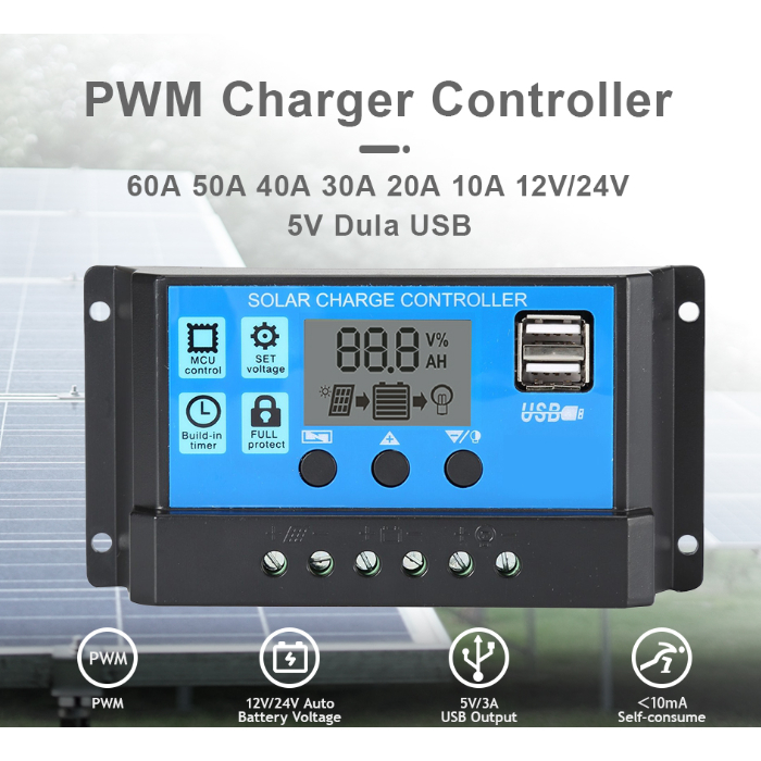 Solar Charge Controller YJSS 12V/24V 10A - 60A | Shopee Philippines