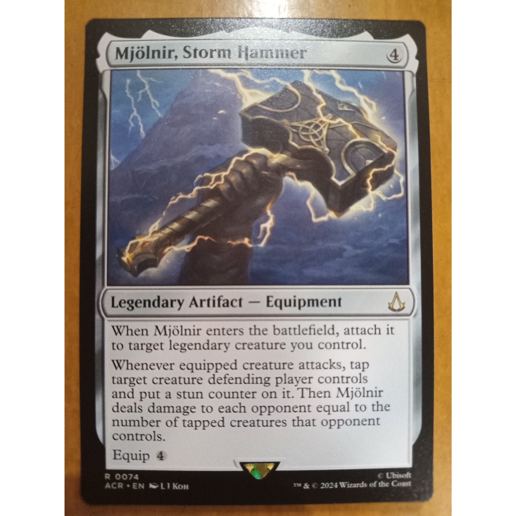MTG Mjolnir, Storm Hammer Rare ACR Universes Beyond: Assassin's Creed ...