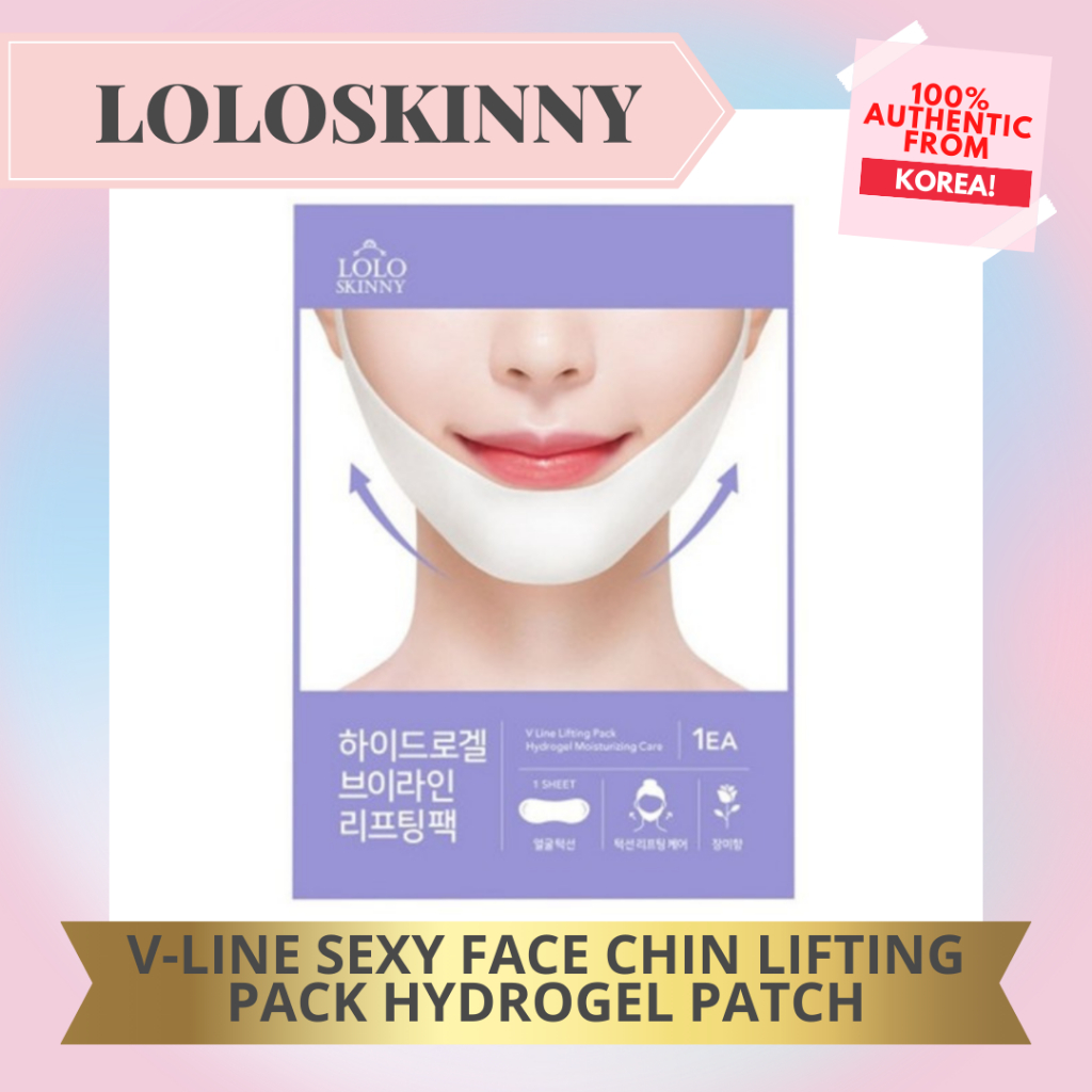 [LOLOSKINNY] V-LINE Sexy Face Chin Lifting Pack Hydrogel Patch | Shopee ...