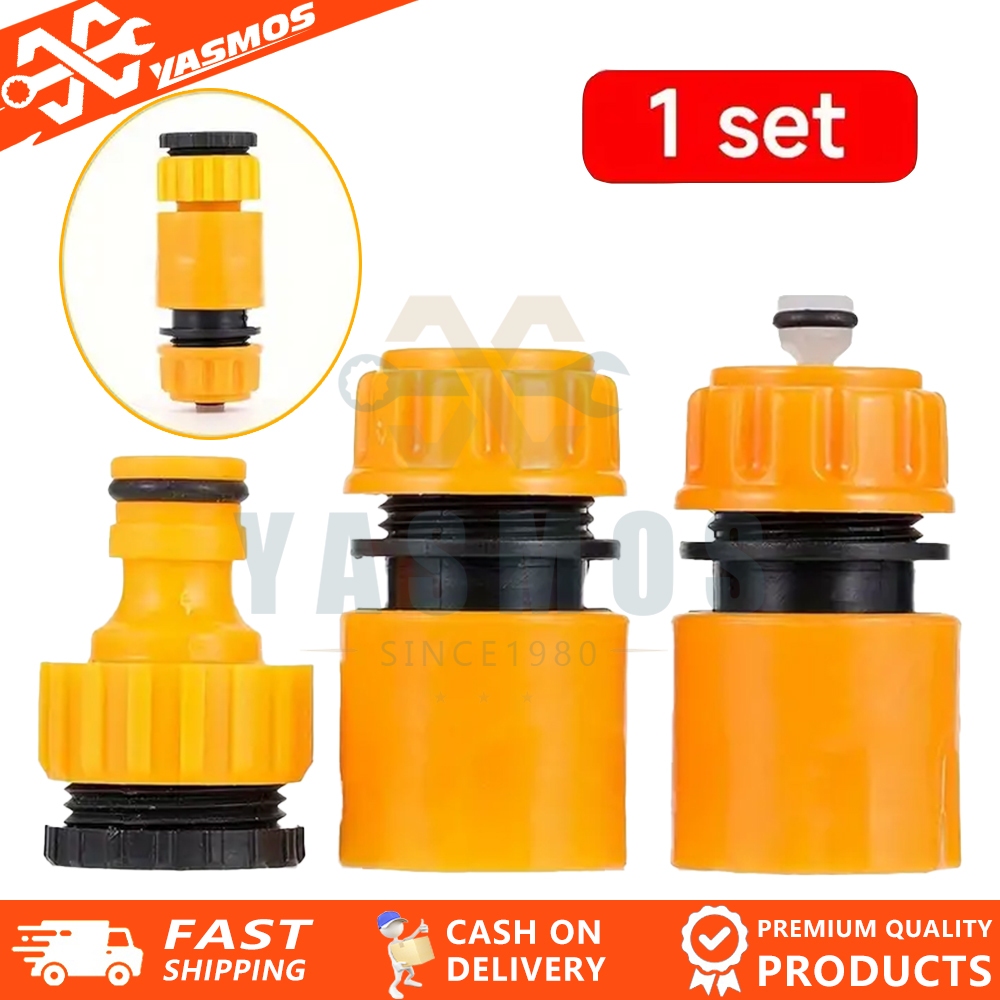 3Pcs Watering Hose Connector PP Quick Connector 4-point Water Pipe Hose ...