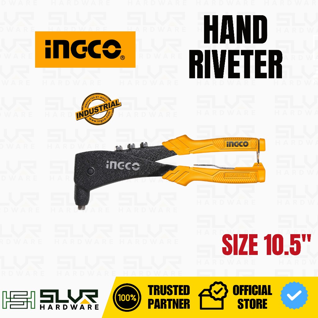 INGCO Heavy Duty Industrial Hand Riveter Size 10.5 Model: HR105 ...
