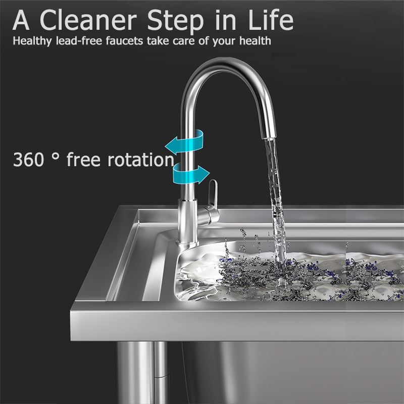 【Fast delivery】 304 Stainless Steel Sink with stand lababo stainless ...
