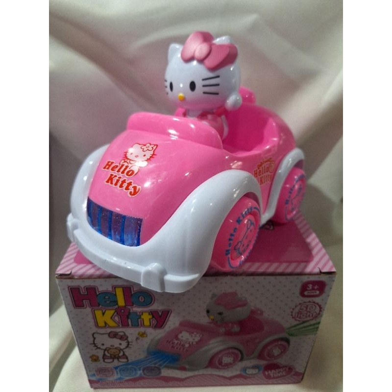 hello kitty car ,lightning, music,B/O & omni directional battery ...