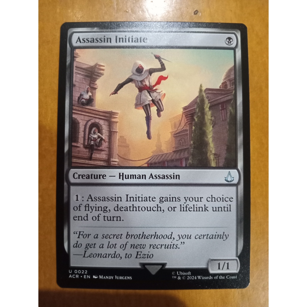 MTG Assassin Initiate Uncommon ACR Universes Beyond: Assassin's Creed ...