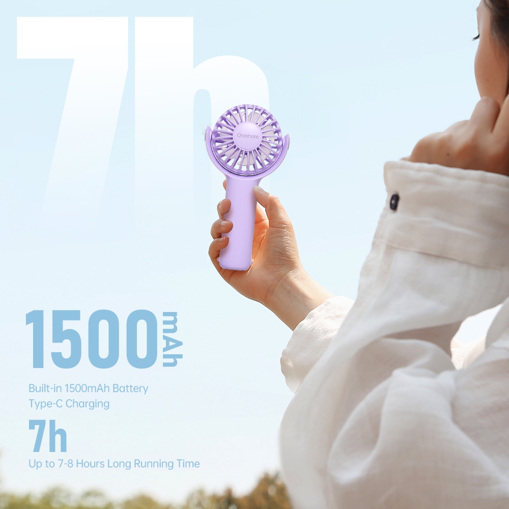 Intelper Orashare HF02 Pro Handy Mini USB Fan with Lanyard 360 ...
