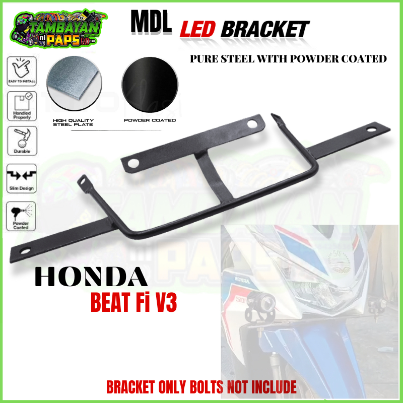 MOTORCYCLE BRACKET HONDA BEAT Fi VERSION 3 (V3) LED LIGHT BRACKET FOR ...