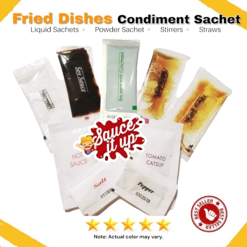 Food Sauce Condiment Sachet (50/100pcs) Siopao Sauce,Tomato Ketchup ...