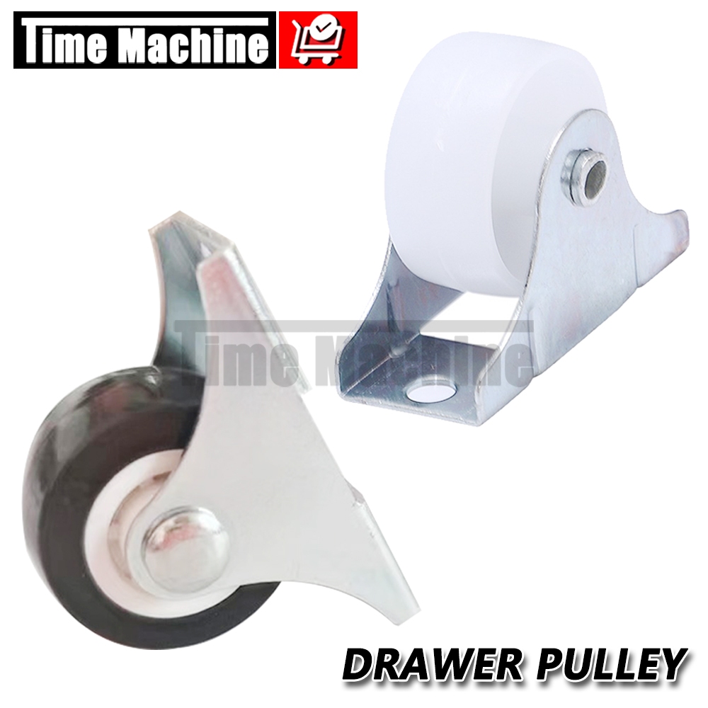 1 Inch Black Nylon Caster Wheel White Plastic Diameter Furniture ...