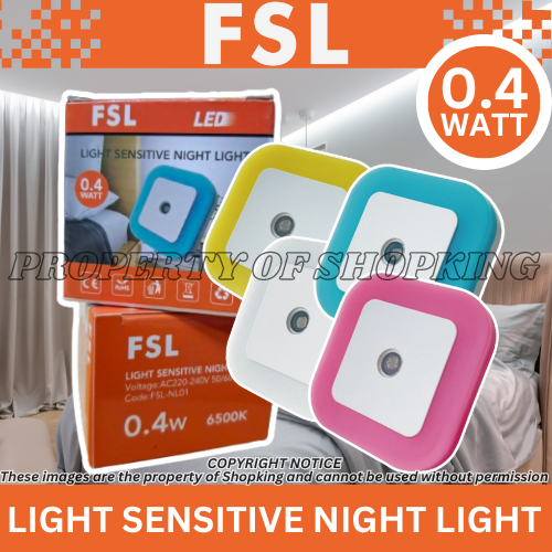 FSL LED NIGHT LIGHT WITH SENSOR (Great Giveaways) | Shopee Philippines