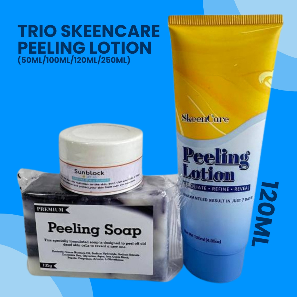Trio set Peeling Lotion Extra Strength+10grms sunblock cream +Premium ...