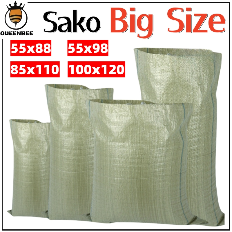5PCS GREEN SAKO/SACK - Ordinary sako greeen Up to 70kilos. Brand new ...