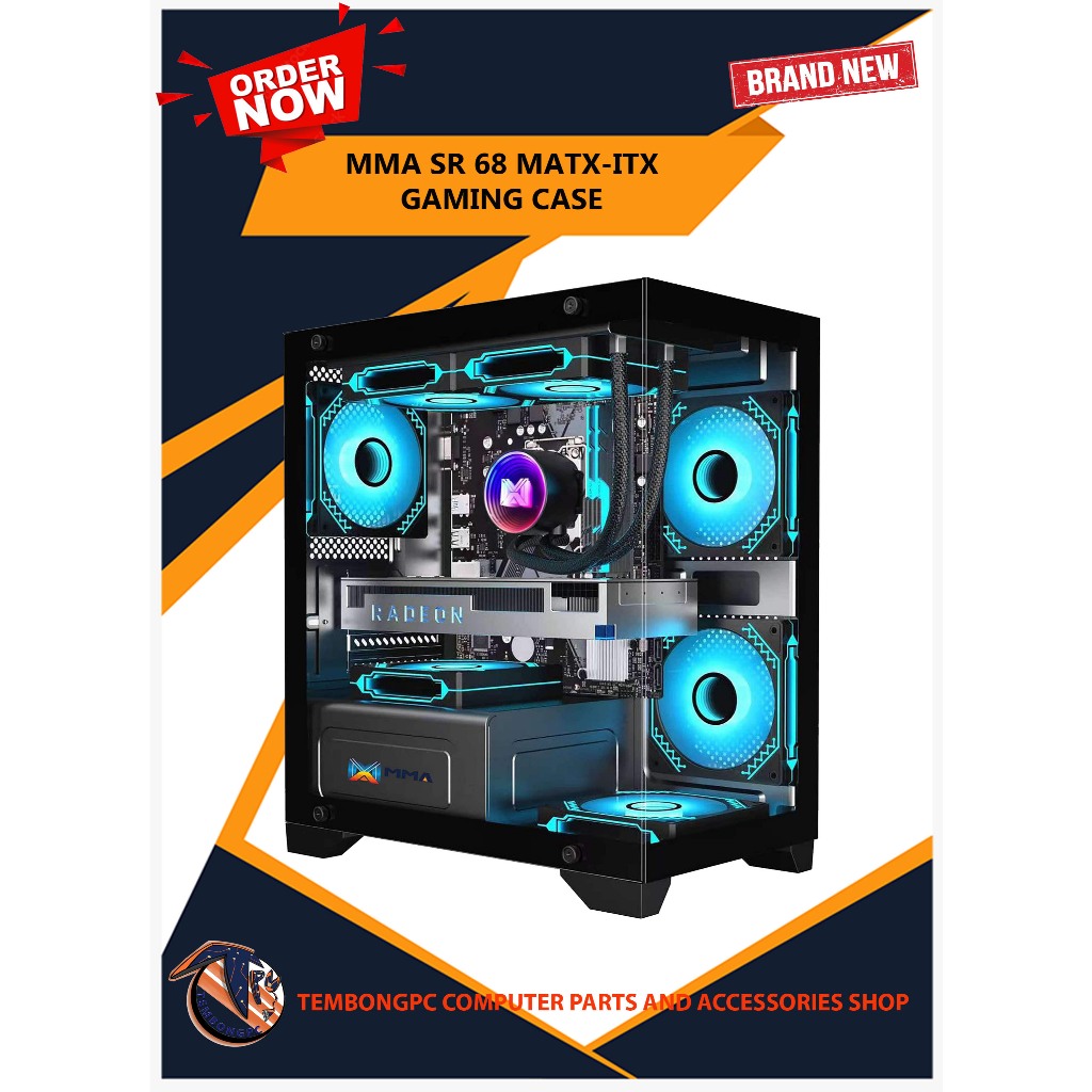 Desktop Case Gaming MMA SR 68 Matx Itx | Shopee Philippines