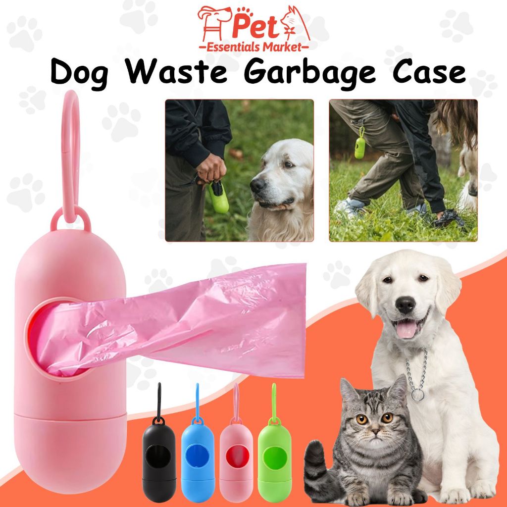 Pet Garbage Bag Portable Toilet Pickup Pill Capsule Dog Poop Storage ...